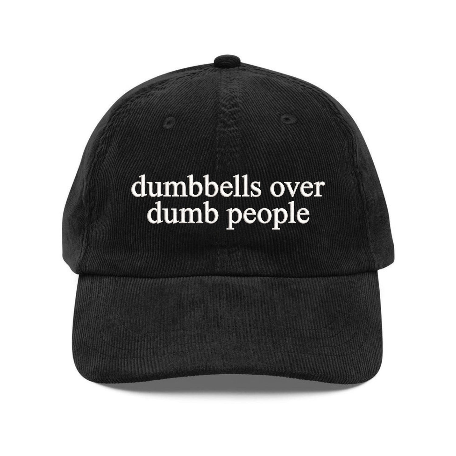 Dumbbells Over Dumb People Hat | Funny Gym Cap – GatorHats